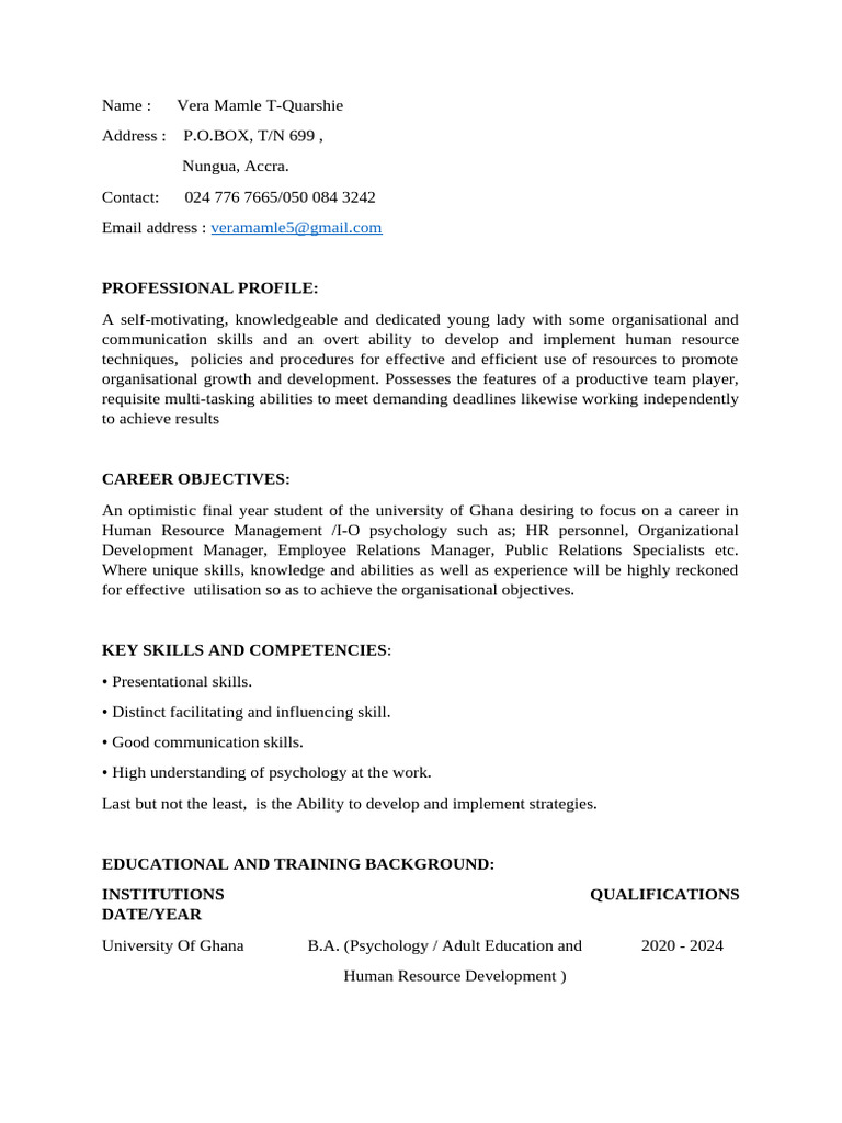 Professional Profile | PDF