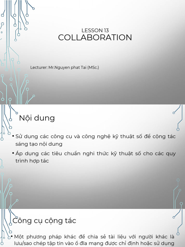 Lesson 13 - Collaboration | PDF