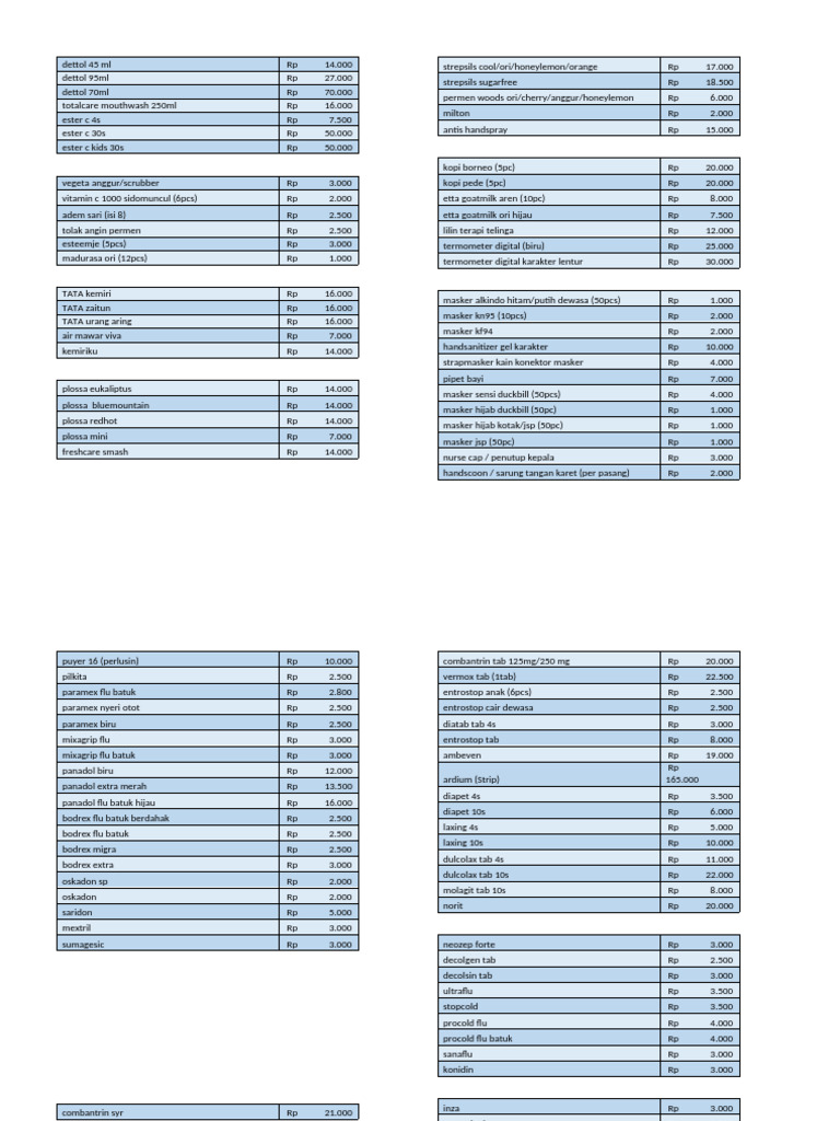 print label rak depan | PDF