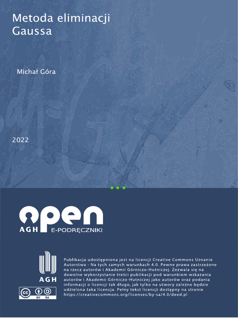 Metoda Eliminacji Gaussa | PDF