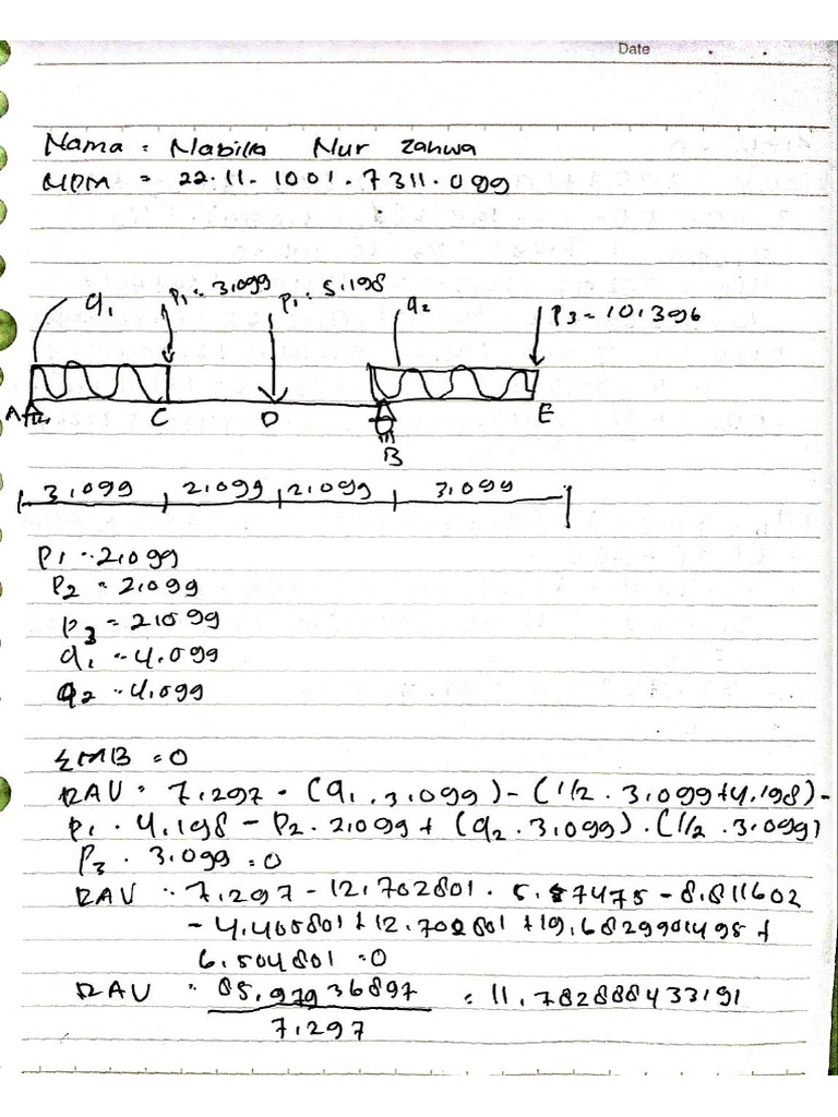 Tugas Statika 3 | PDF