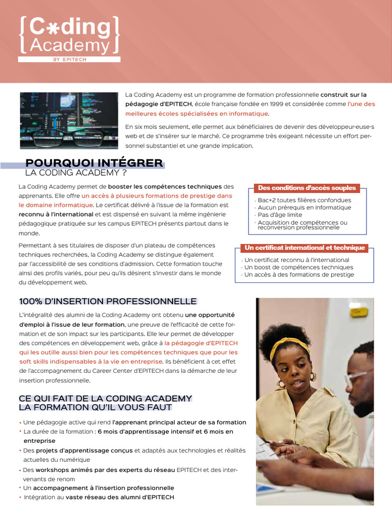 Epitech Coding Academy Overview | PDF