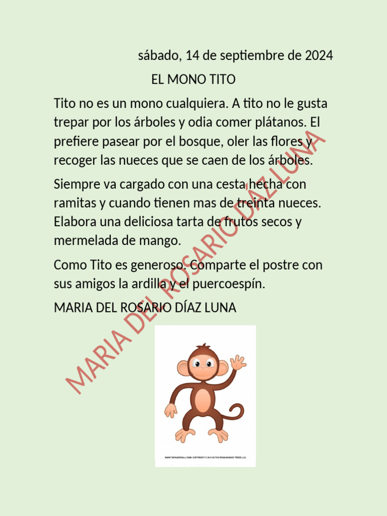 El Mono Tito | PDF