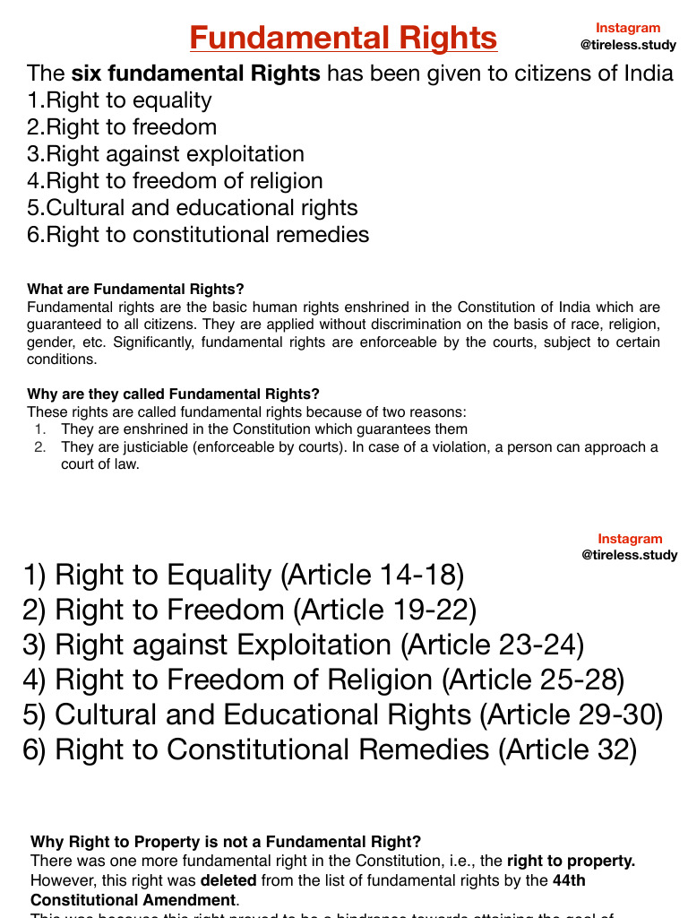 Fundamental Rights | PDF