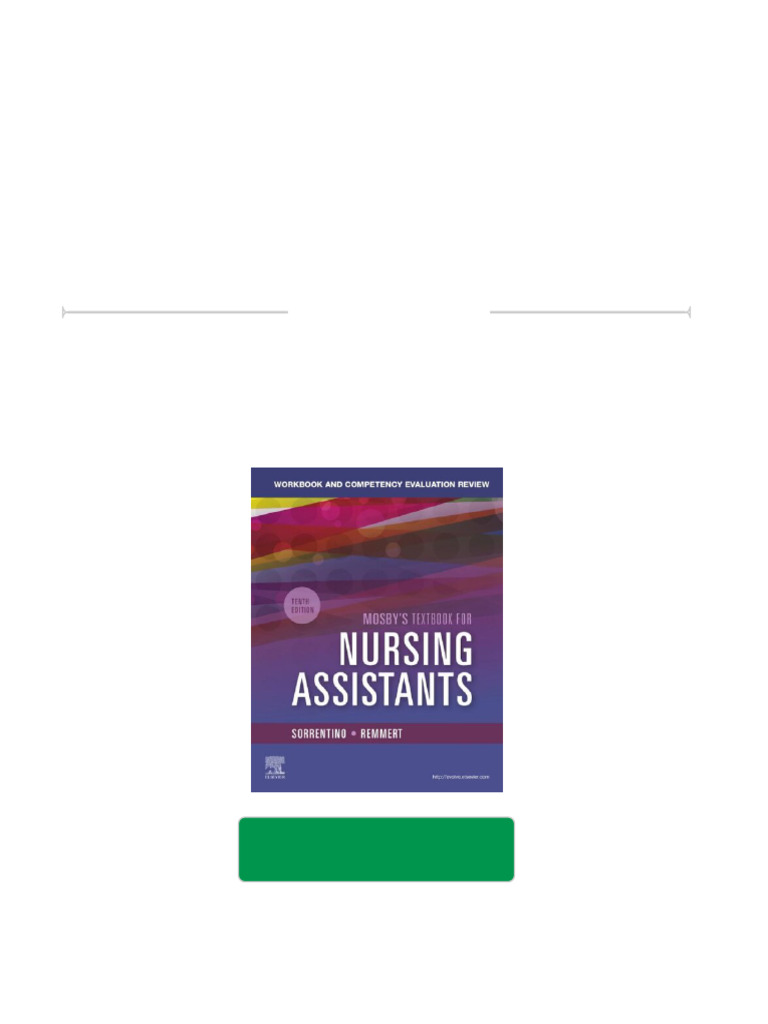Workbook and Competency Evaluation Review For Mosby's Textbook For Nursing Assistants 10th ...