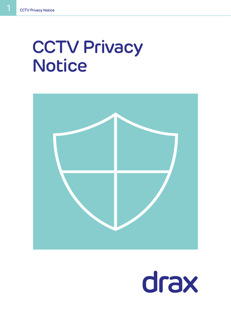 8044 Drax CCTV Privacy Notice | PDF | Closed Circuit Television ...