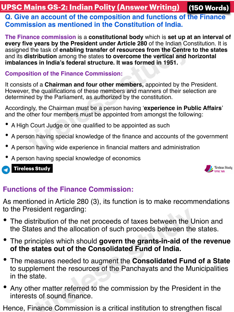 Finance Commission | PDF