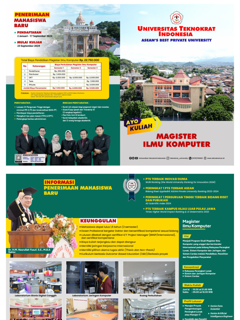 Brosur Magister Ilmu Komputer 2024 | PDF