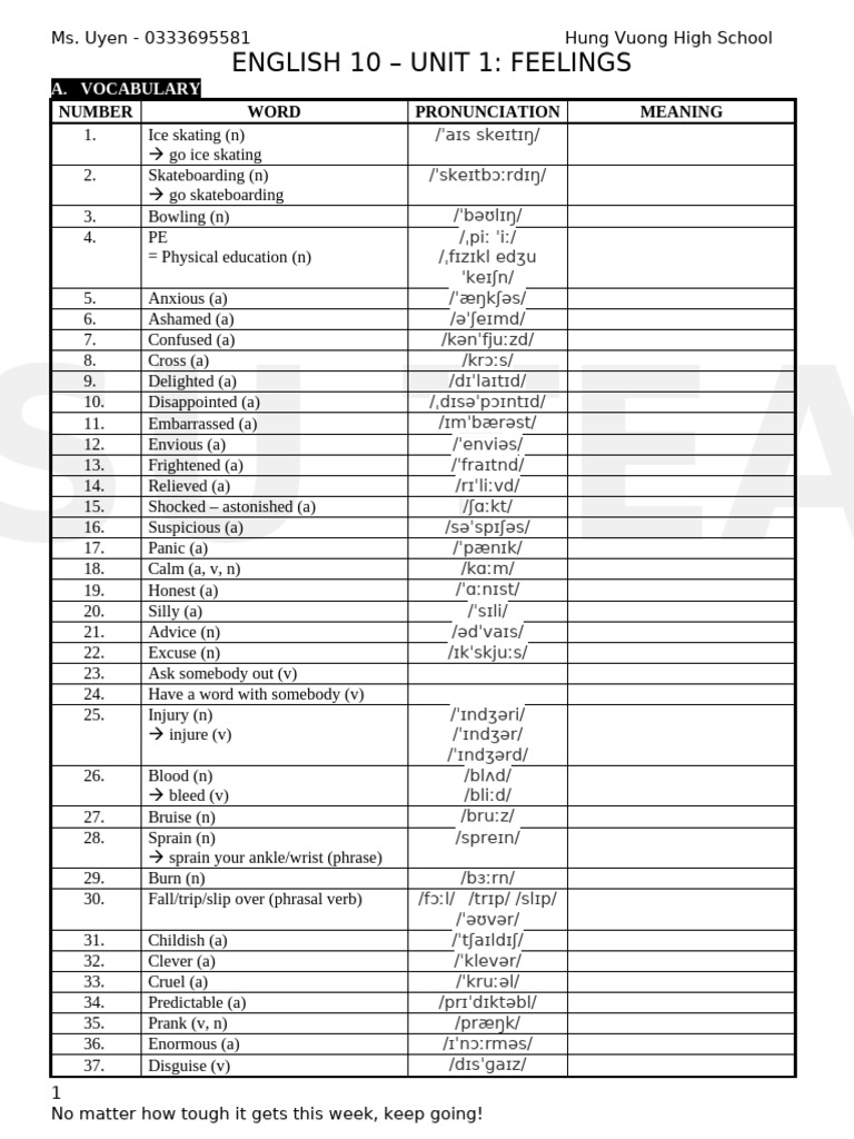 E10-Extra-Unit 1 - Official | PDF