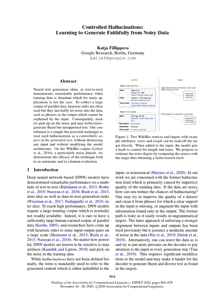 Controlled Hallucinations Learning To Generate Faithfully From Noisy ...
