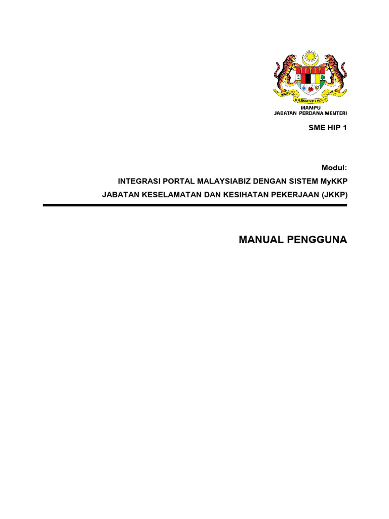 Manual Pengguna JKKP V0.1 | PDF