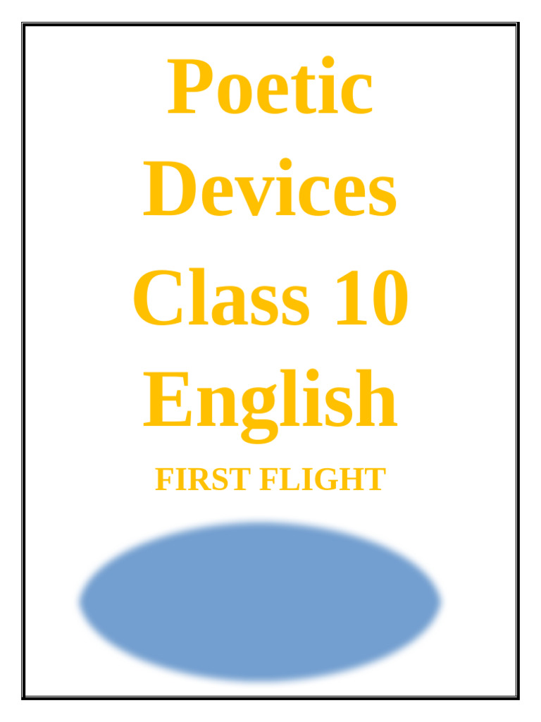 Poetic Devices class 10 | PDF