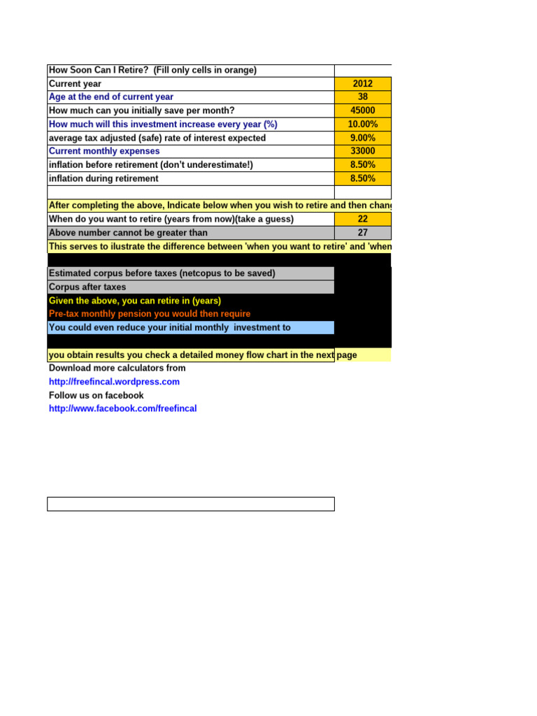 When Can I Retire v4 | PDF