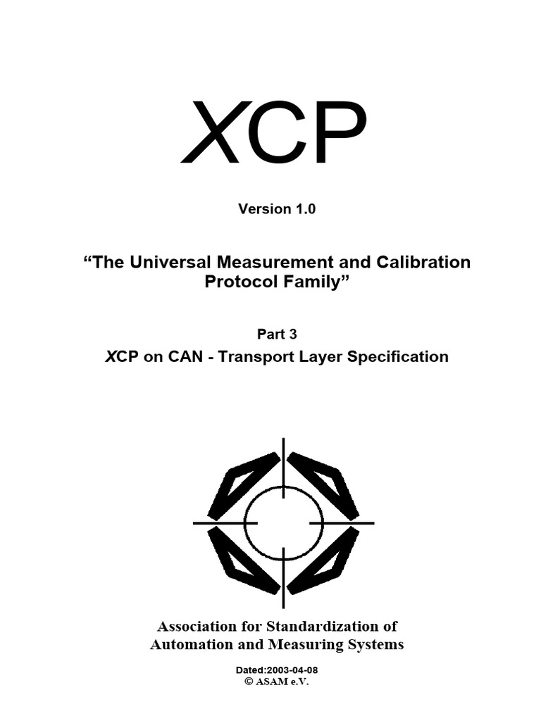 XCP - Part 3 - Transport - Layer - Specification - XCP - On - Can - 1-0 ...