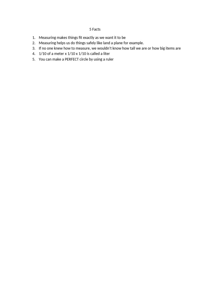 5 Facts | PDF