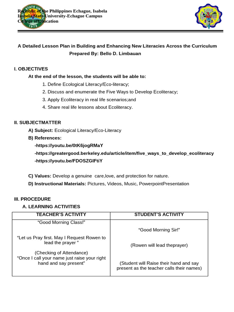 Enhancing Ecological Literacy in Education | PDF | Earth Sciences ...