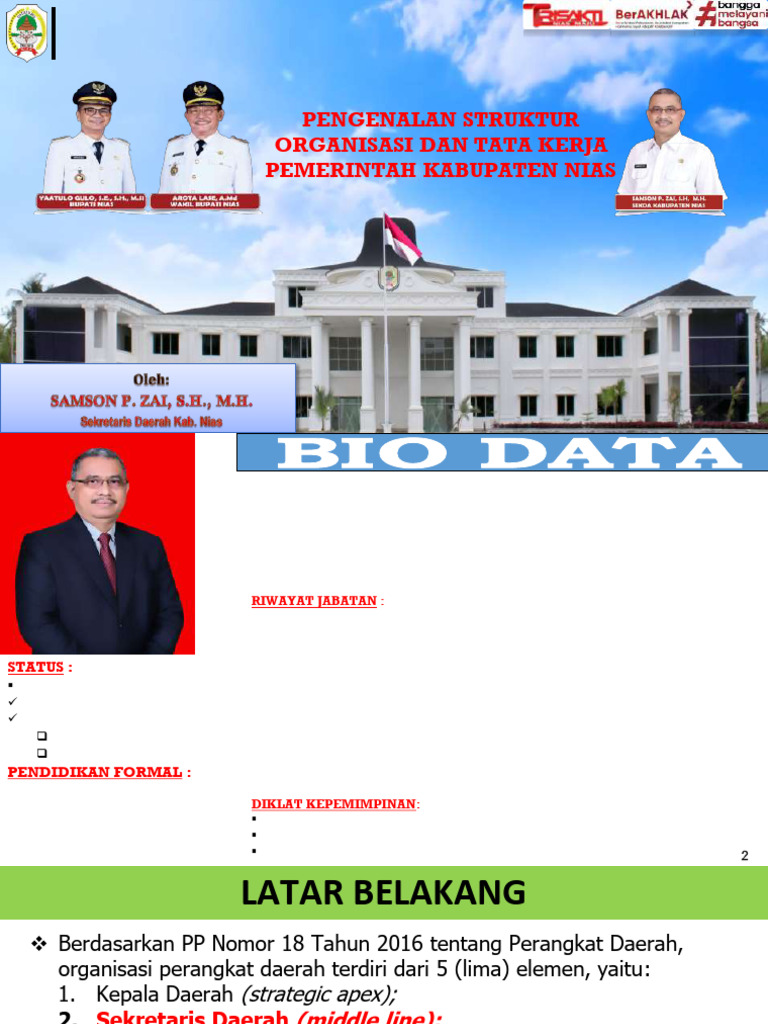 Pengenalan Struktur Organisasi Dan Tata Kerja | PDF