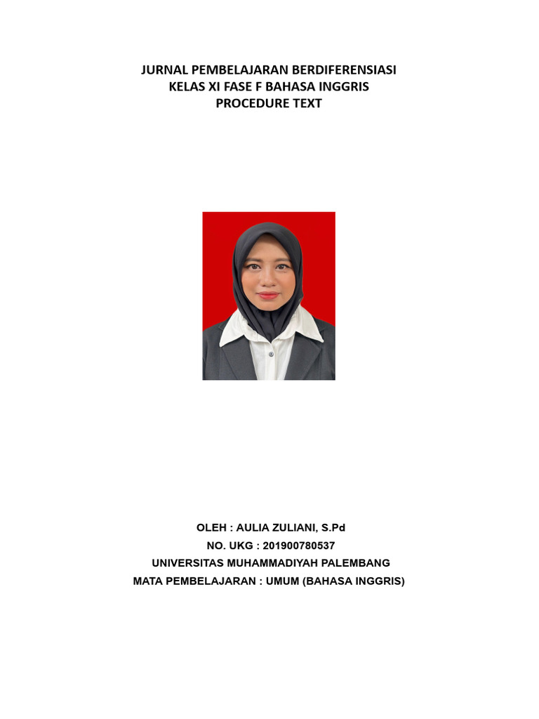 Jurnal Pembelajaran Berdiferensiasi Modul 1 | PDF | Seni