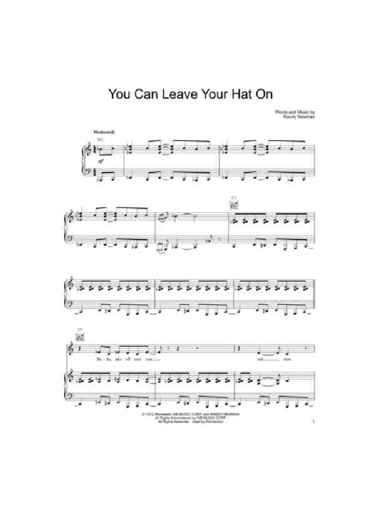 You Can Leave Your Hat On | PDF