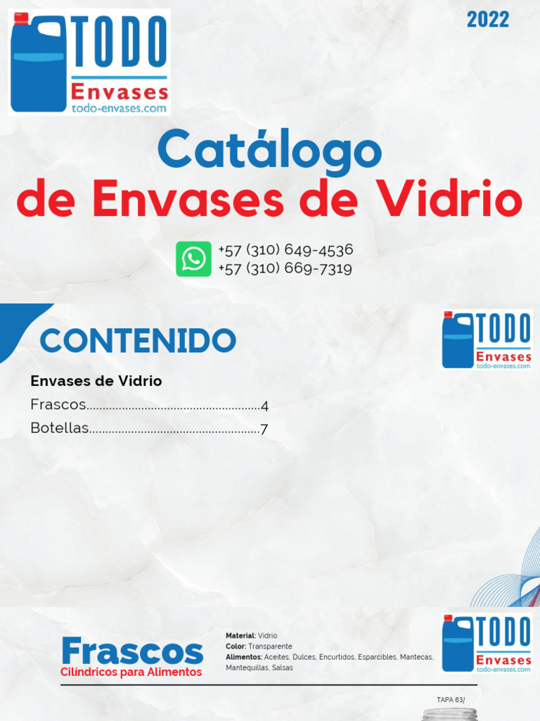 2.catálogo de Envases de Vidrio 20220917 - Compressed | PDF