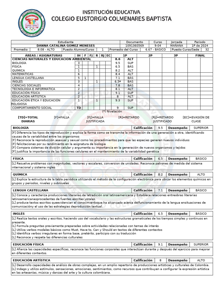 Boletin 1P DANNA GOMEZ 4 | PDF
