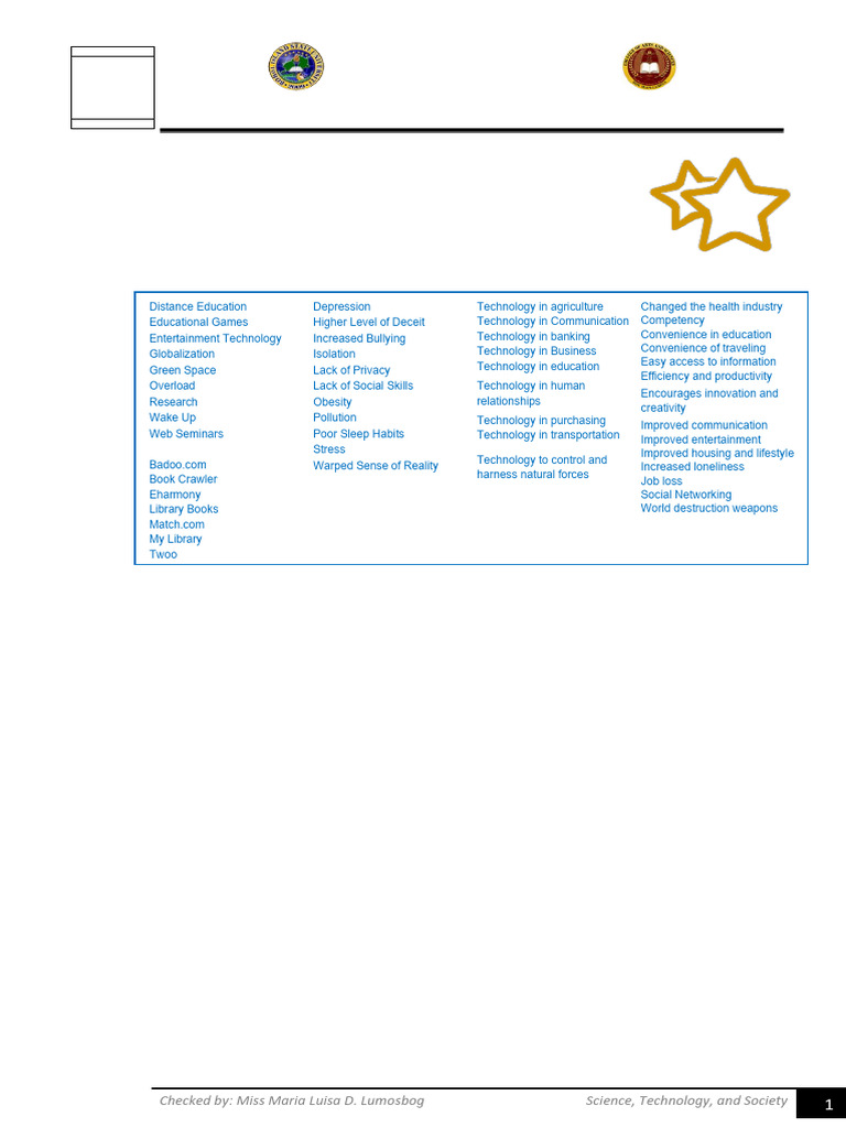 Exercises STS Tahil (36&35) (Lumosbog) | PDF