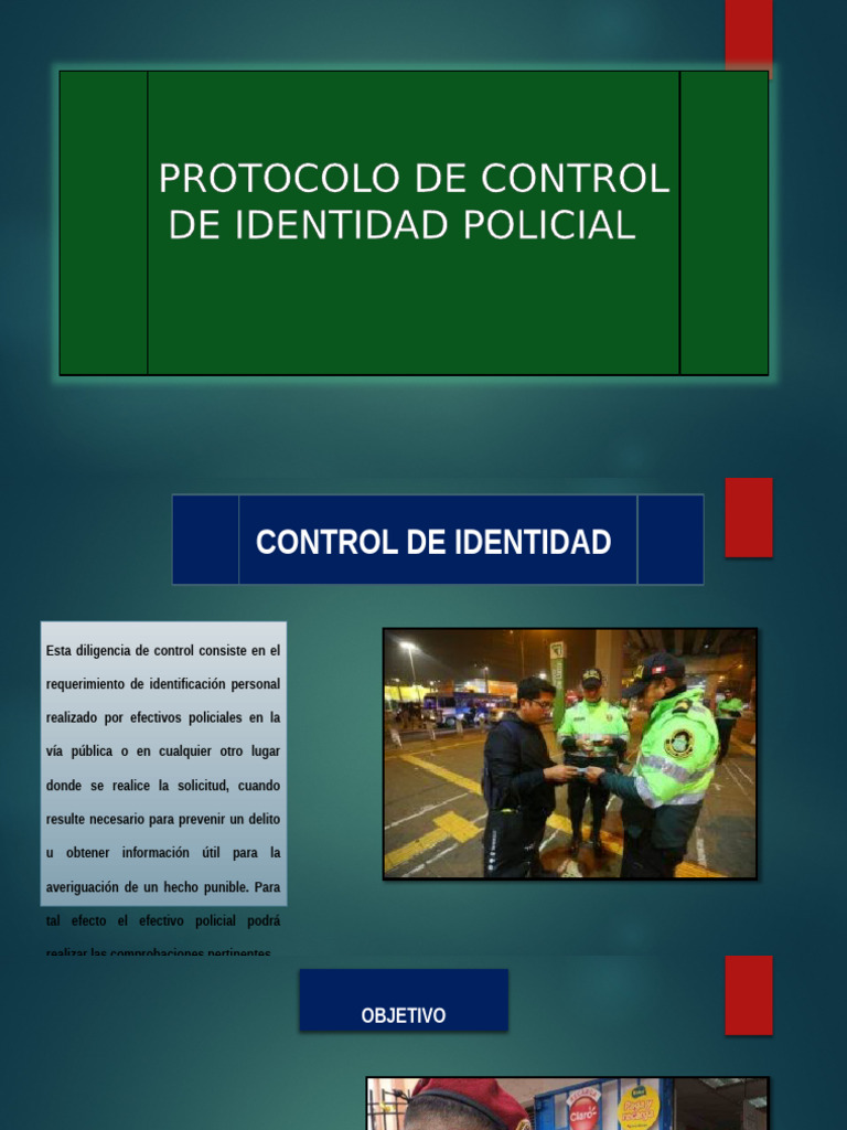 Protocolo de Control de Identidad Policial | PDF