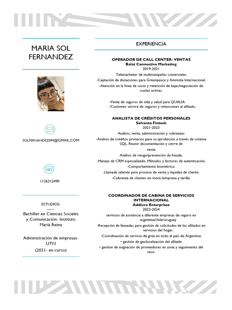 Maria Sol Fernandez - CV | PDF