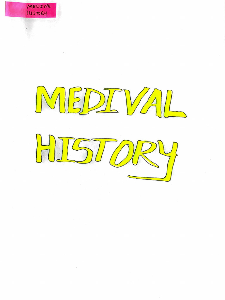 Medieval History Handwritten Notes | PDF