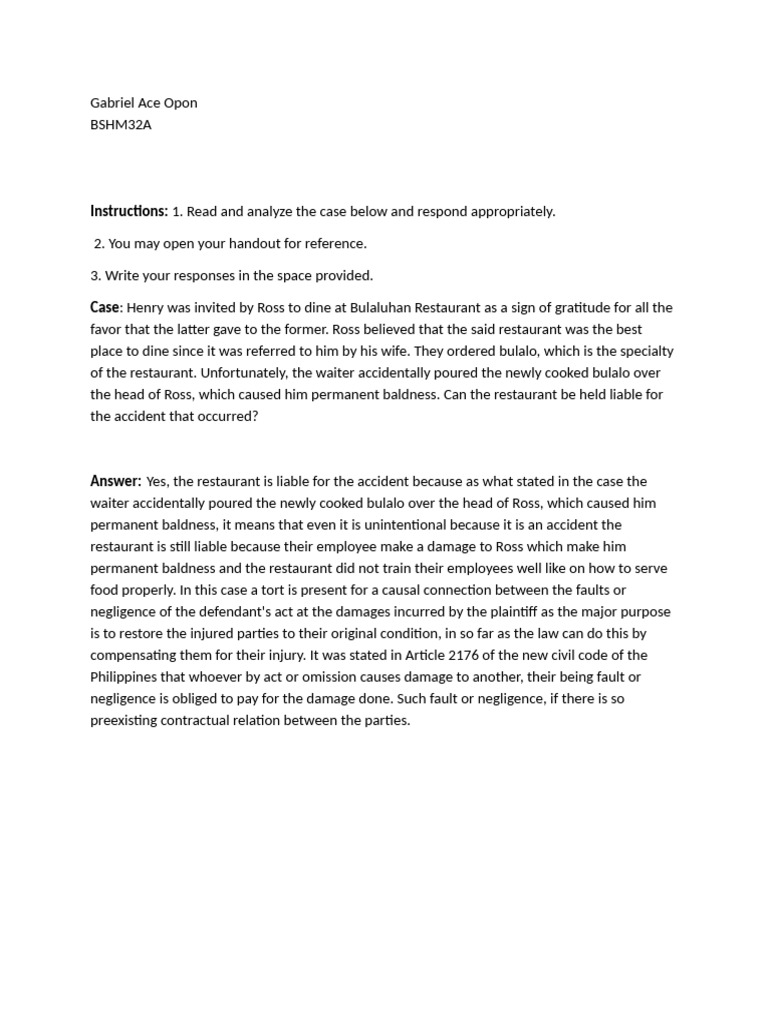 Legal Case Study | PDF