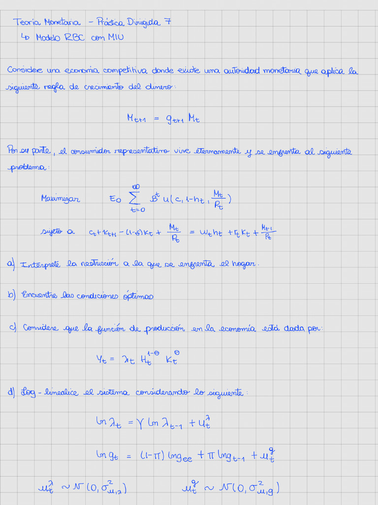 PD7-Teoría Monetaria | PDF