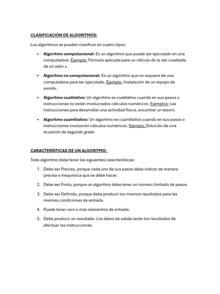 ALGORITMOS | PDF