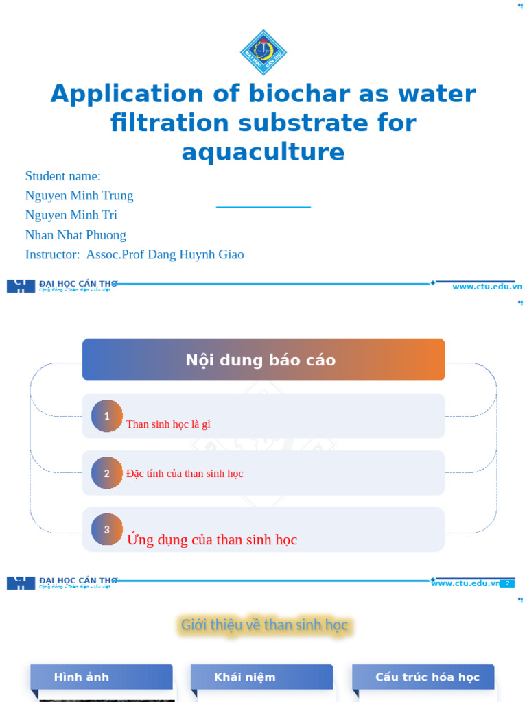 Application of Biochar As Water Filtration Substrate For Aquaculture | PDF