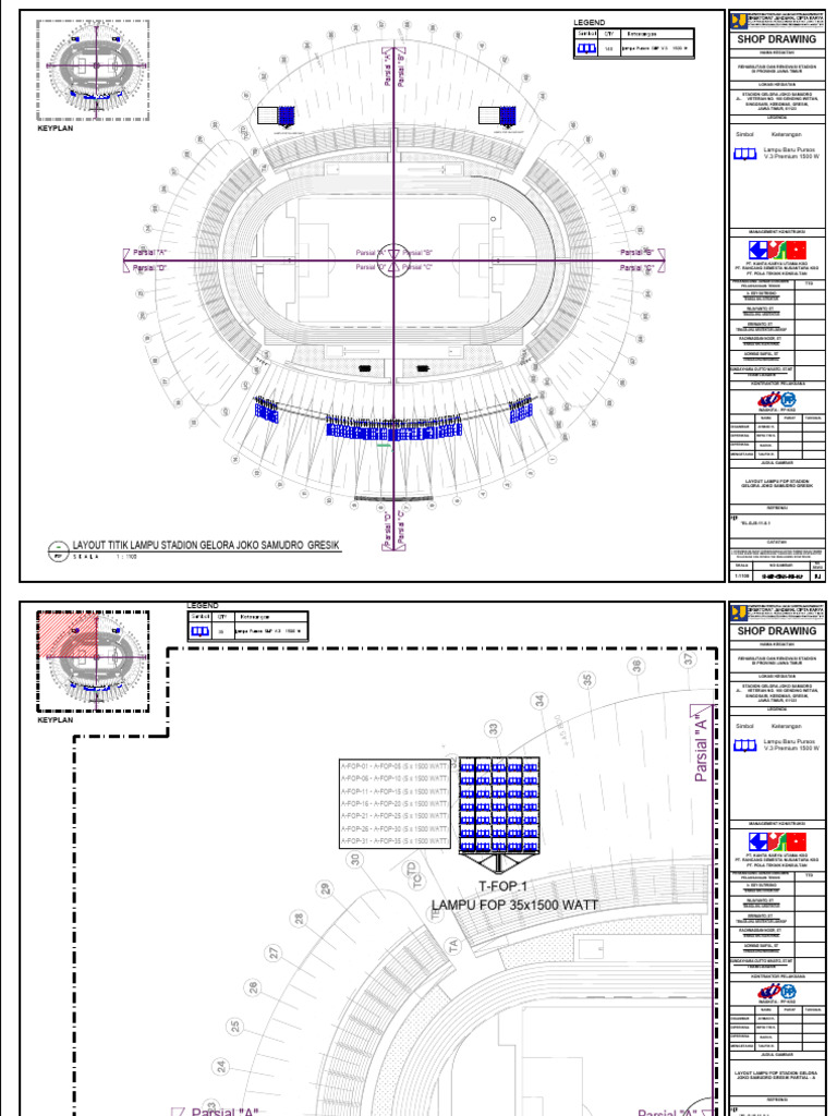 6.layout Lampu FOP Lapangan Gresik - R1-1 | PDF
