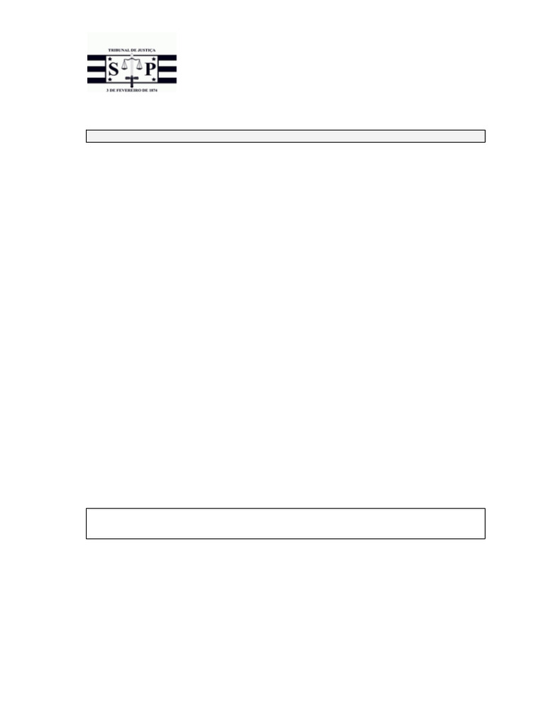Tribunal de Justiça Do Estado de São Paulo: Processo Digital Nº: Classe ...
