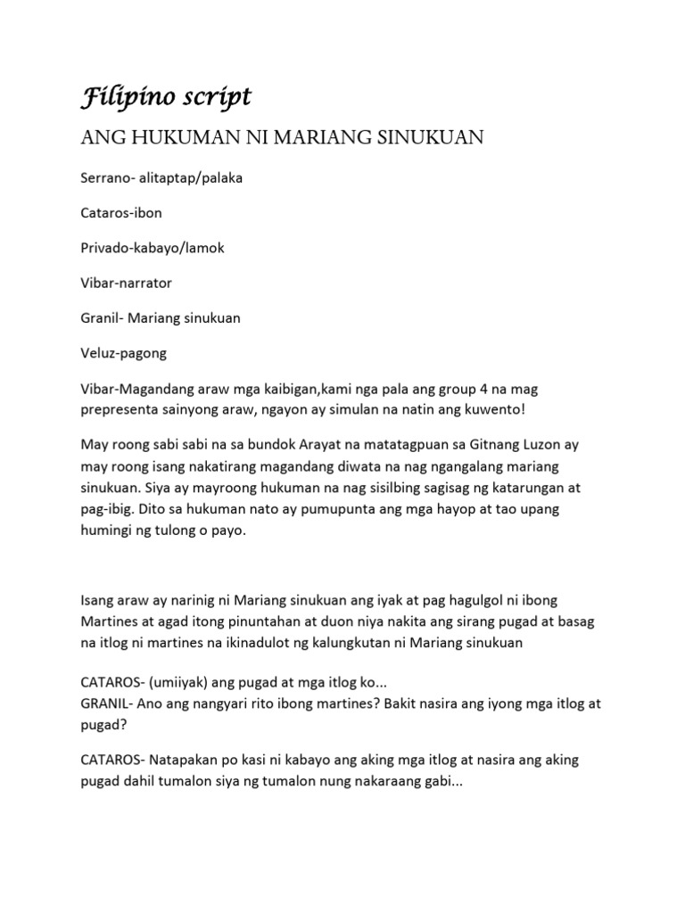 Filipino Script | PDF