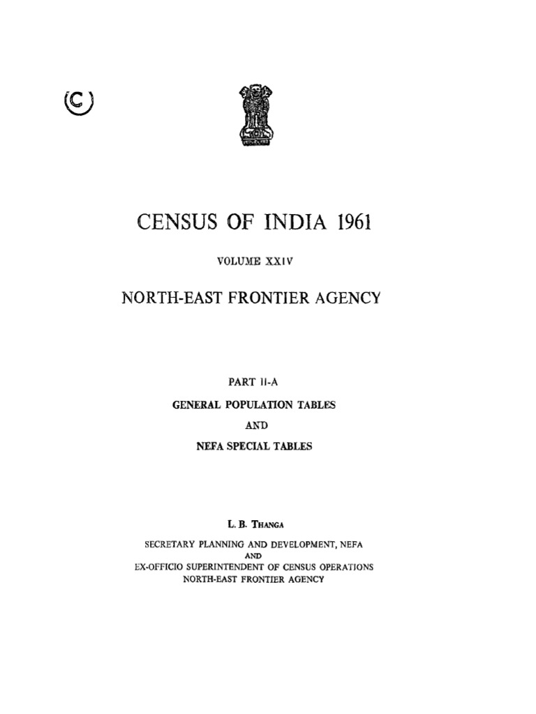 1961 Population Cencus | PDF