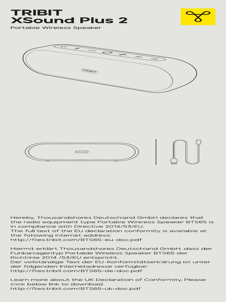 XSound Plus 2 Speaker User Mannual 1 | PDF