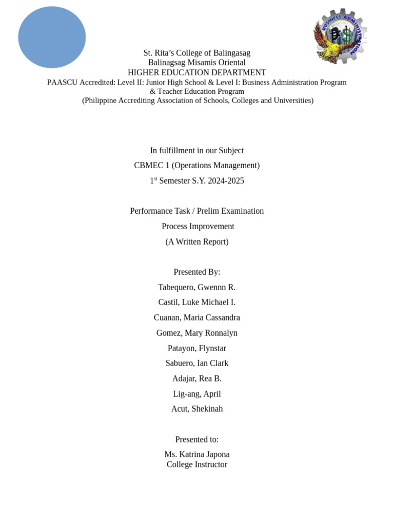 CBMEC-PRELIM-EXAM | PDF