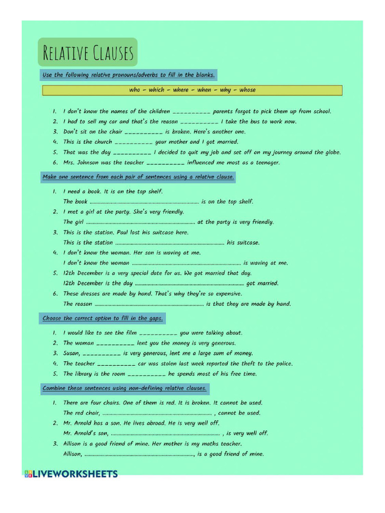 Relative Clauses | PDF