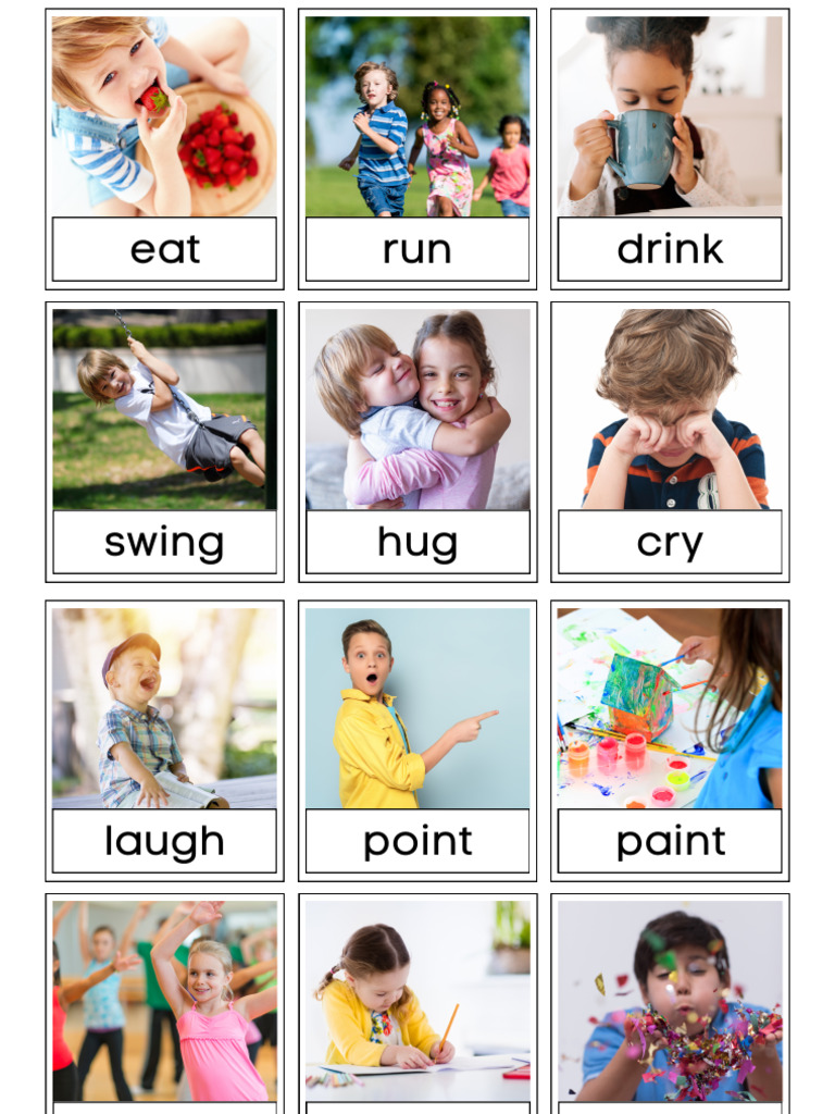Verbs Picture Flashcards - 20240909 - 112414 - 0000 | PDF