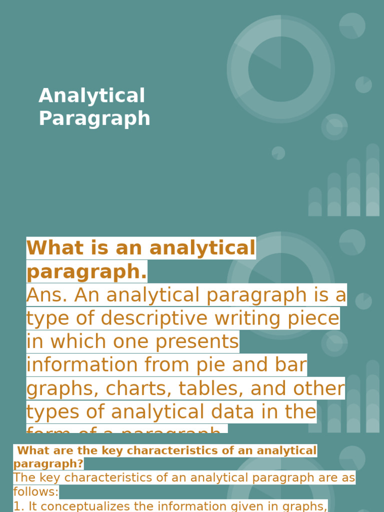 Analytical Paragraph Notes | PDF