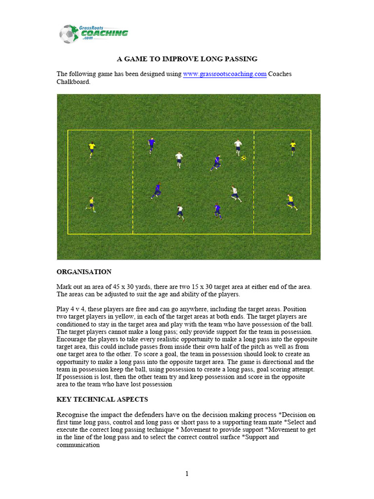 Long Passing Game | PDF