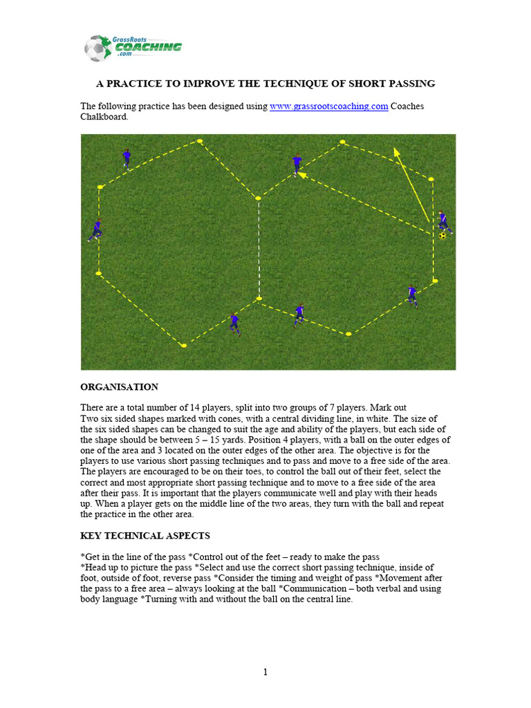 Short Passing Technique | PDF