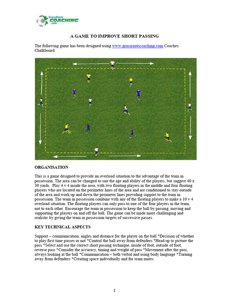 Short Passing Game | PDF