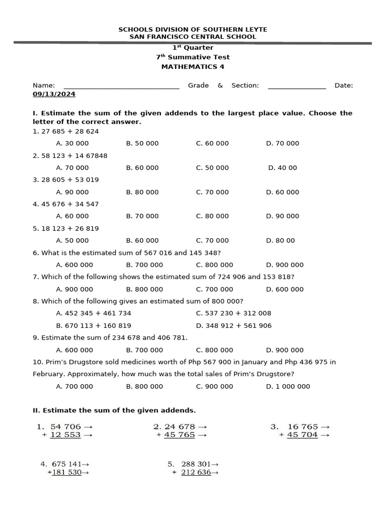 MATH Week 7 | PDF | Teaching Methods & Materials | Home & Garden
