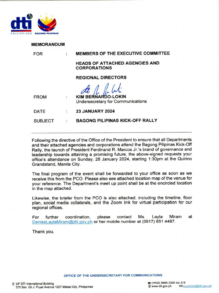 DTI Memorandum No. 24 13 | PDF