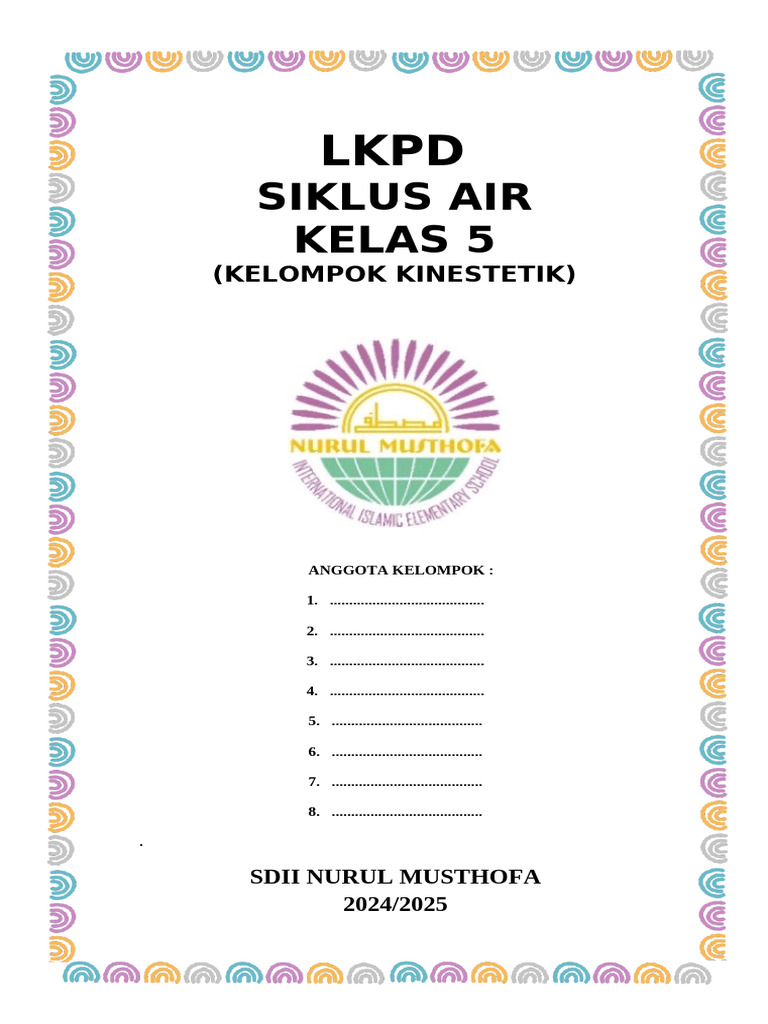 Cover LKPD Kinestetik | PDF