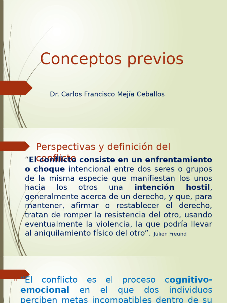 Conceptos previos | PDF