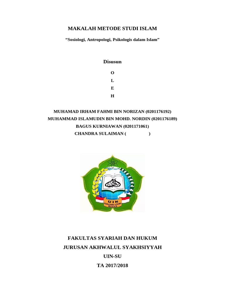 Metode Studi Islam | PDF